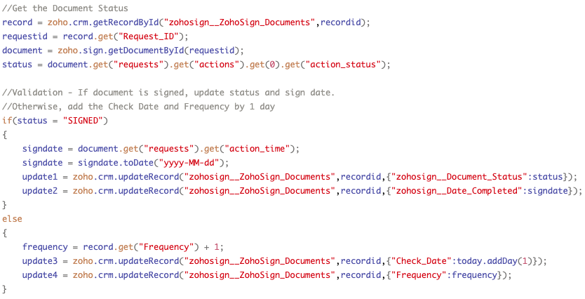 Send Zohosign Document Via Deluge In Zoho Crm The Workflow Academy 4960